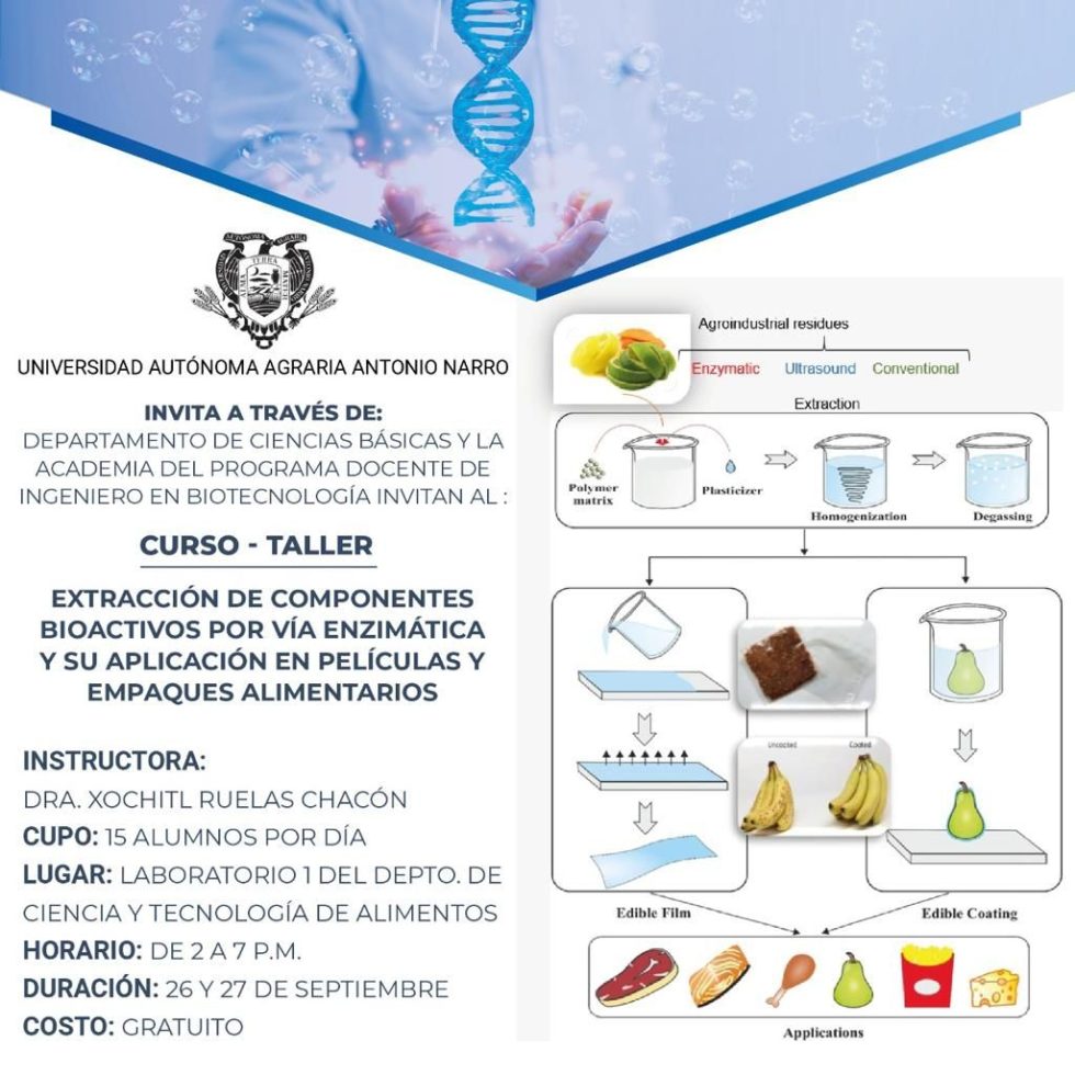 Curso -Taller: Extracción de componentes bioactivos por vía encimática ...